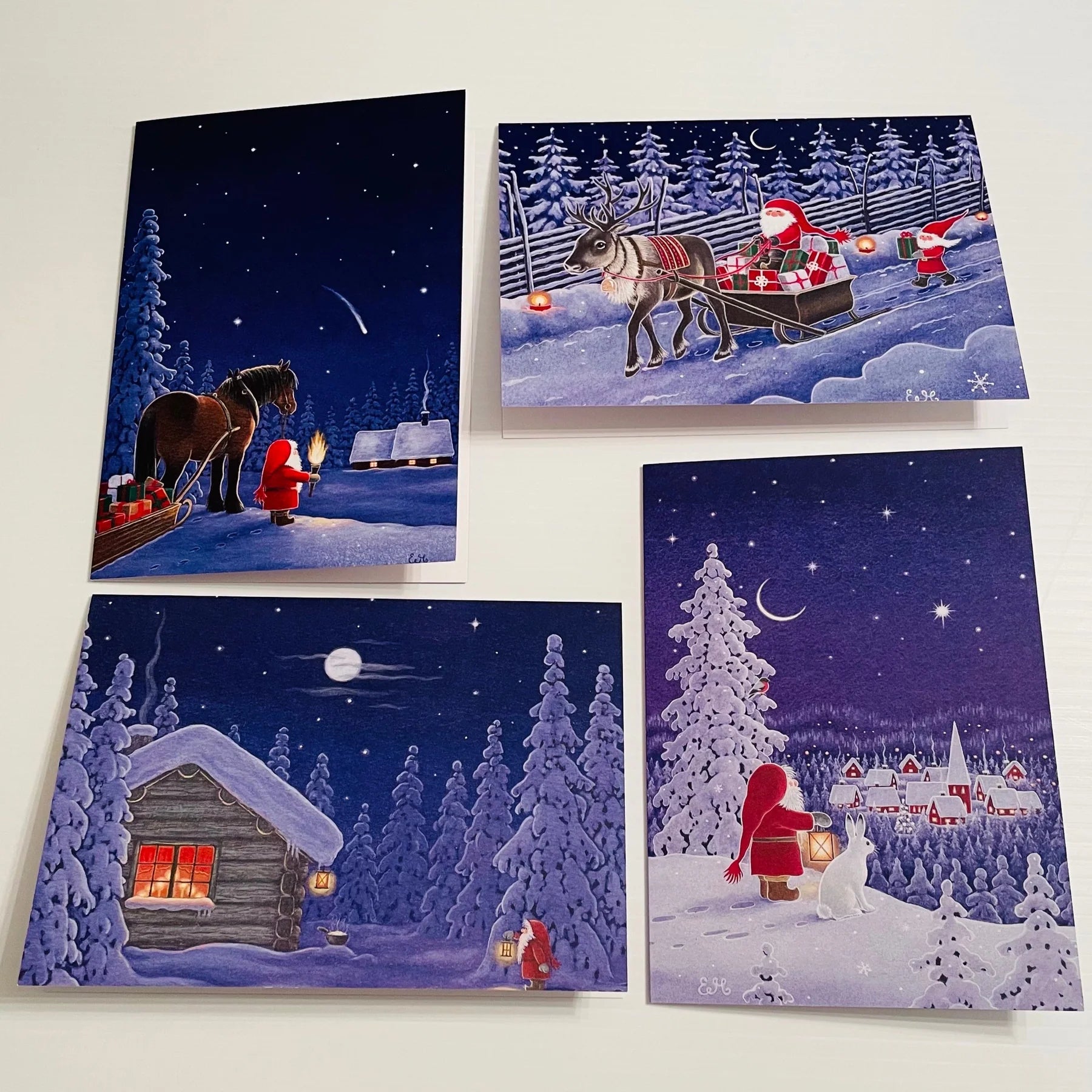 Christmas Cards Eva Melhuish Assorted Cards Nisse Story – Scandinavian ...